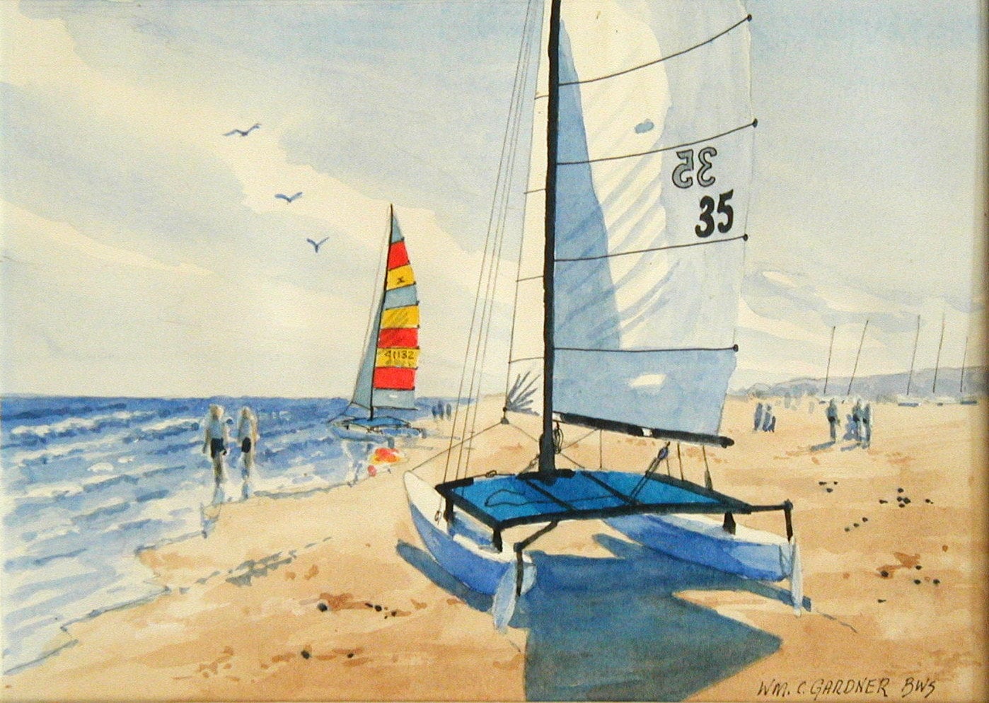Hobie Cat Drawing