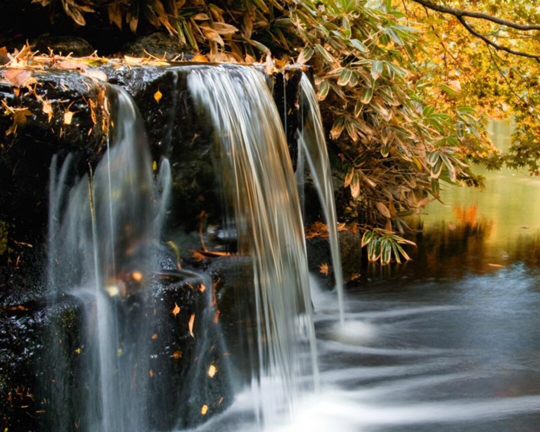 Autumn Waterfall: 8x10 Nature Photography Print. - Etsy
