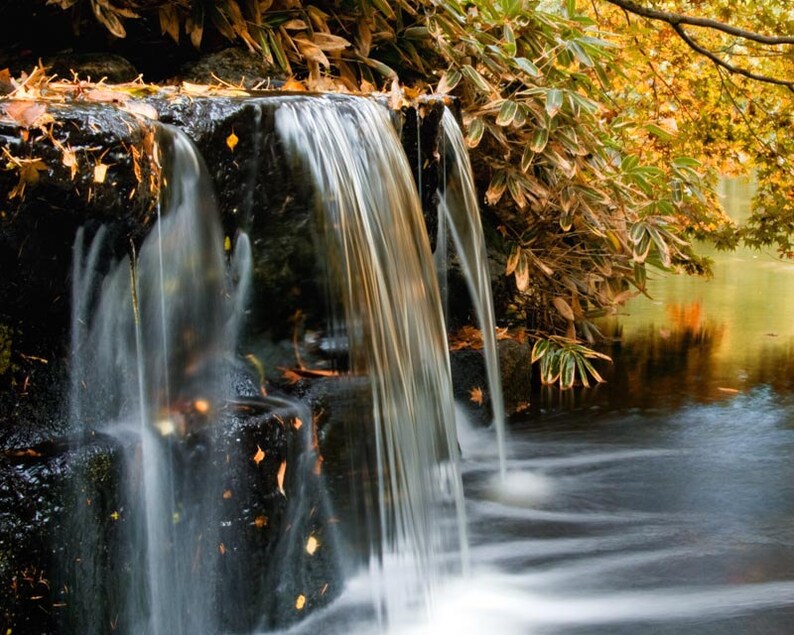 Autumn Waterfall: 8x10 Nature Photography Print. - Etsy