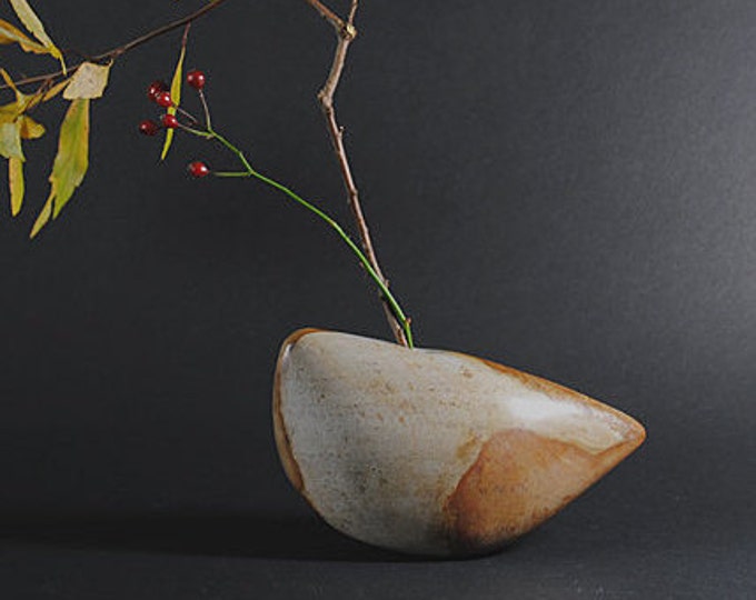 Glacier Rock Bud Vase Small Polished Vase Quartzite Stone - Etsy