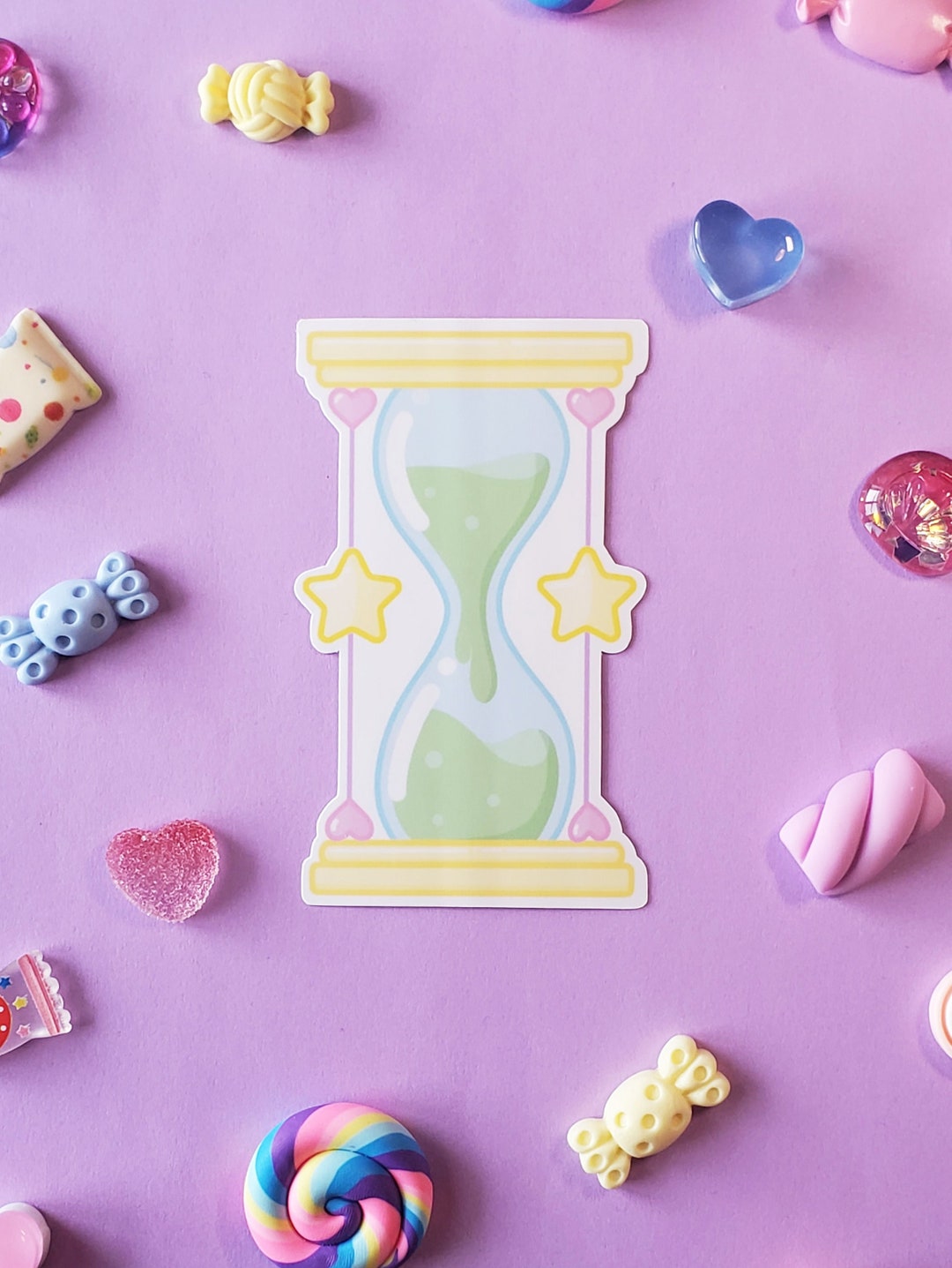 Pastel Magic Hourglass Sticker | Cute Witchy Hourglass - Etsy