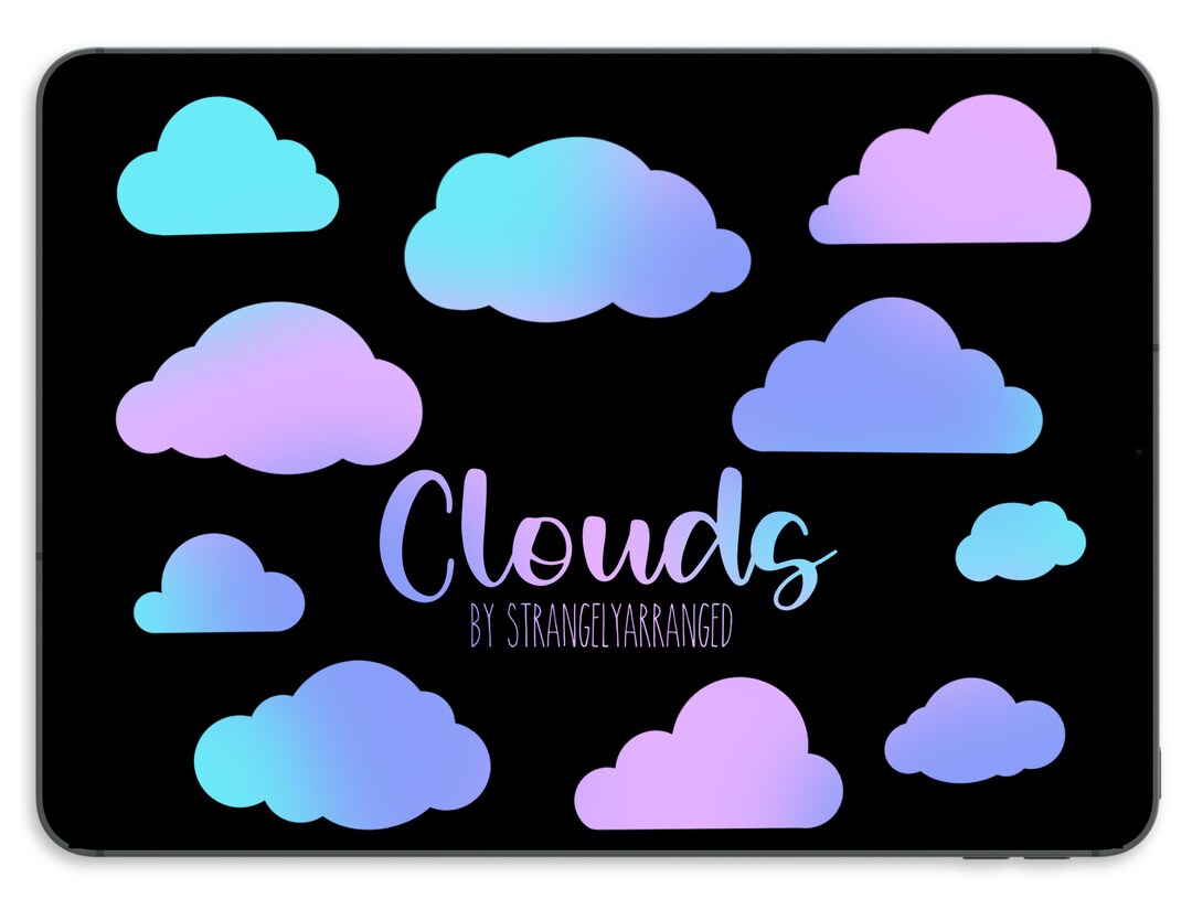 Procreate Cloud Stamps | 10 Cloud Stamp Brush Set | Procreate Brushes - Etsy