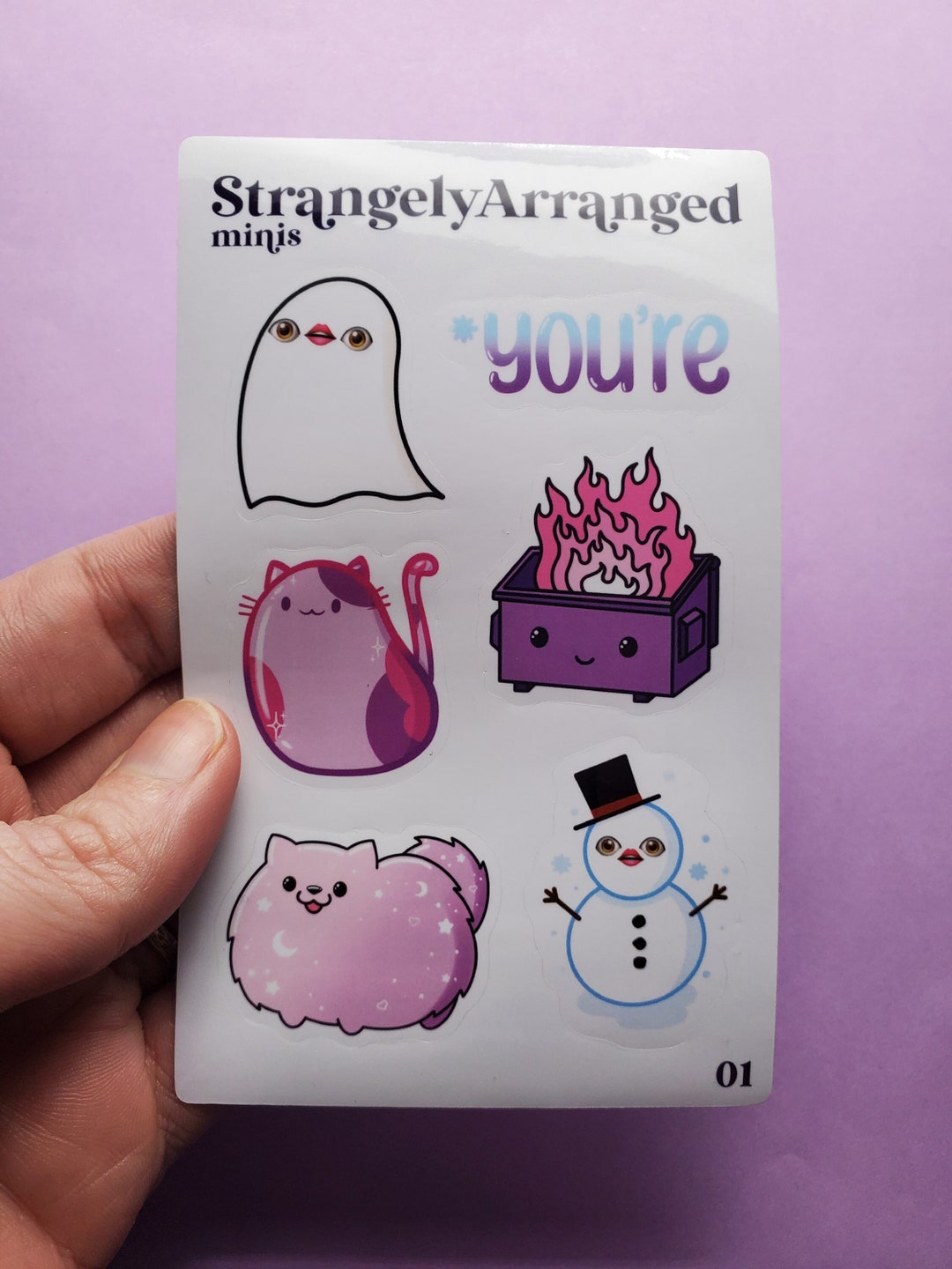 Mini Sticker Set 01 | Sticker Sheet Minis | Tiny Stickers - Etsy