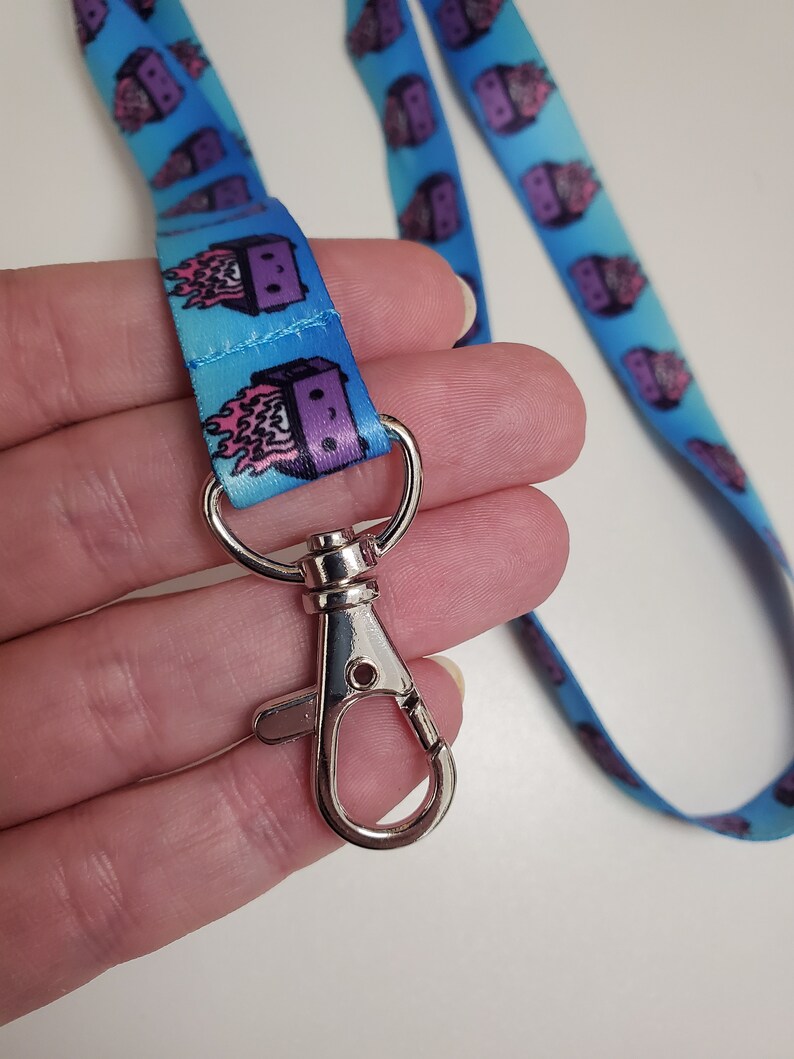 Dumpster Fire Lanyard Funny Cute Slim Lanyard - Etsy