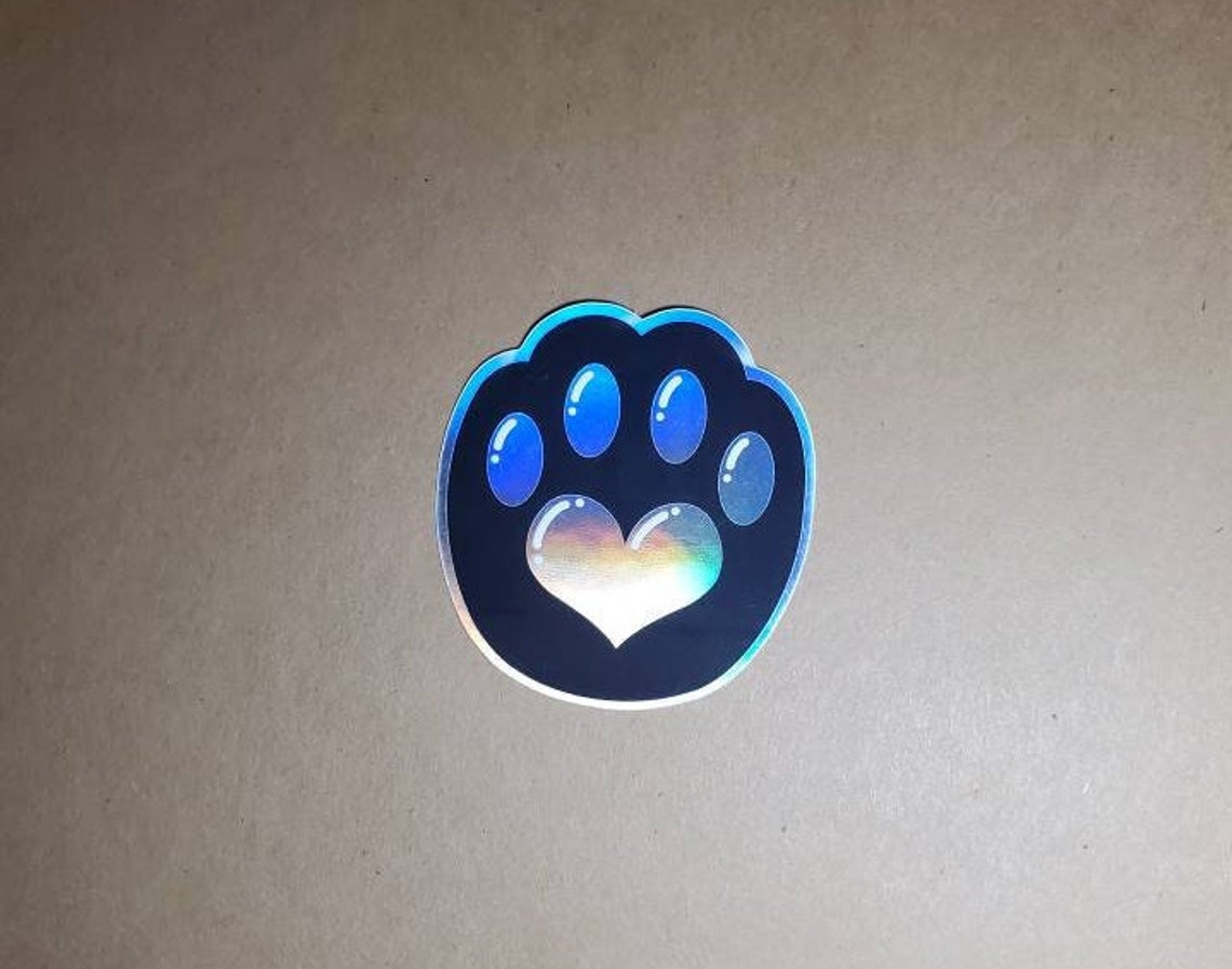 Holographic Toe Beans Sticker Cute Kawaii Rainbow | Etsy
