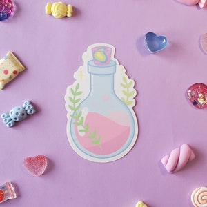 Pastel Magic Potion Sticker | Cute Witchy Pastel Potion Bottle - Etsy