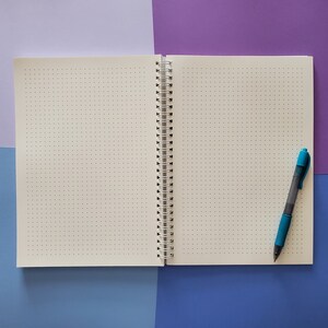 Spiral Notebook | Pink Floral Moon Dot Grid Notebook | Spooky Cute ...