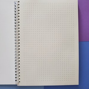 Spiral Notebook | Pink Floral Moon Dot Grid Notebook | Spooky Cute ...
