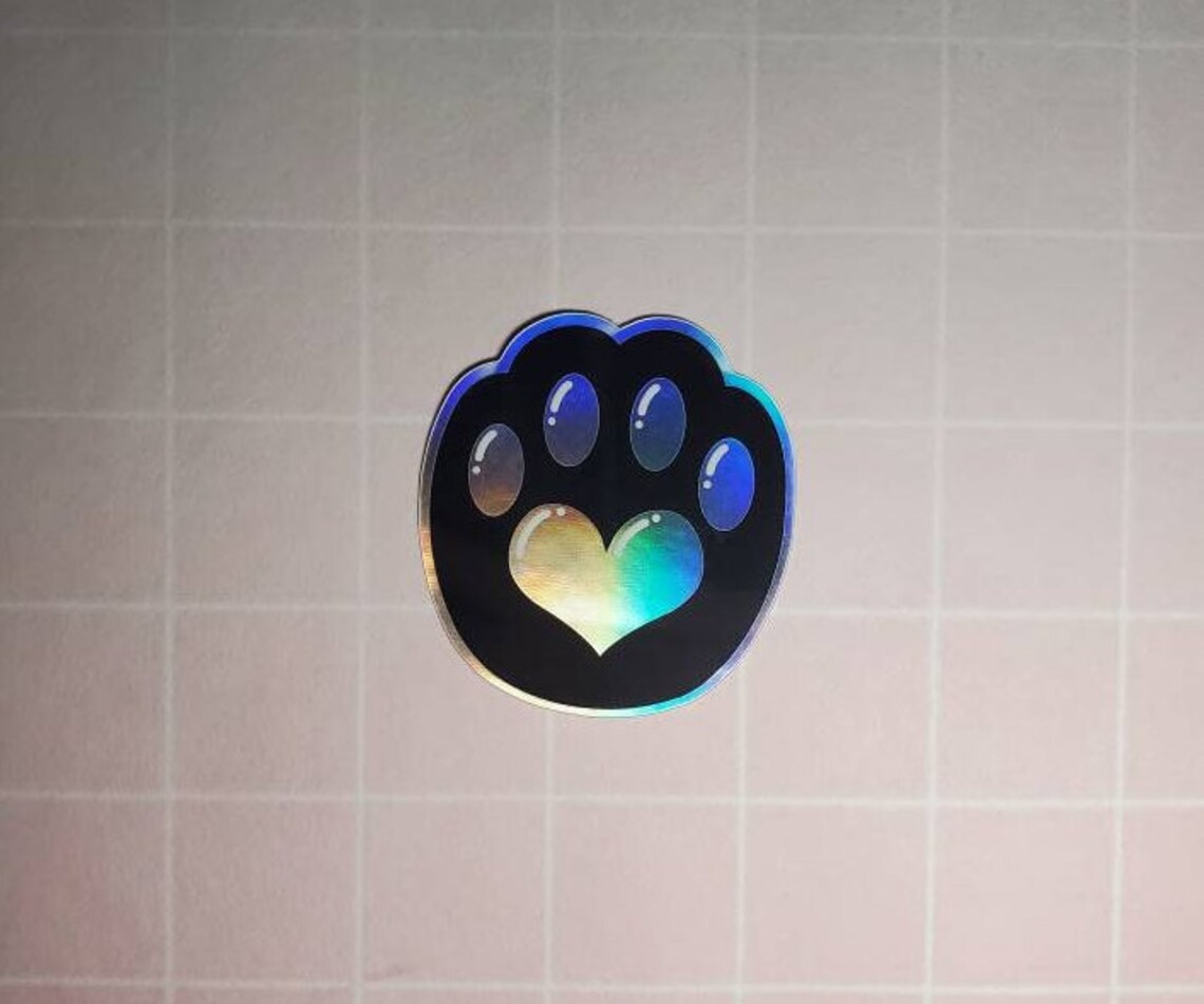 Holographic Toe Beans Sticker Cute Kawaii Rainbow | Etsy