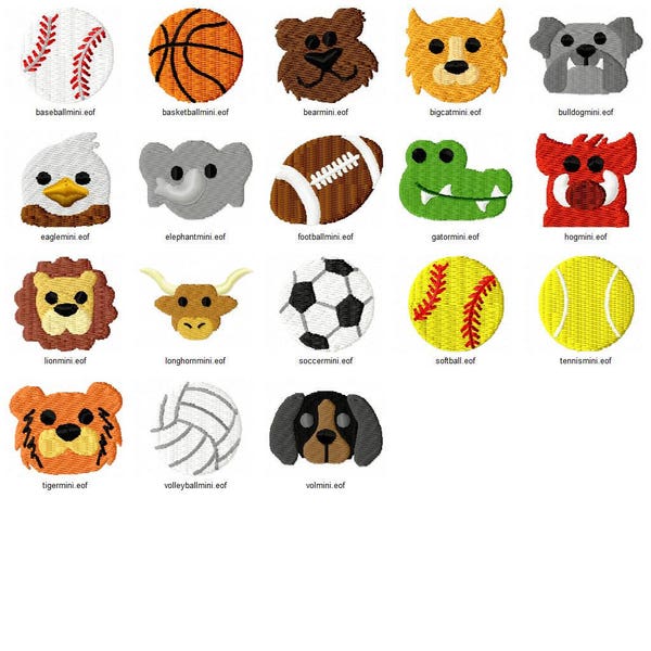 Mascot Embroidery - Etsy