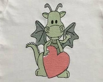 Dragon embroidery | Etsy