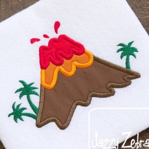 Volcano Applique Machine Embroidery Design - Etsy
