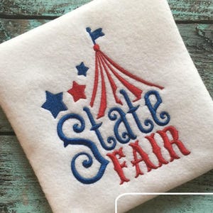 State Fair Saying Machine Embroidery Design - Etsy