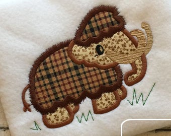 Woolly Mammoth Machine Embroidery Design - Etsy
