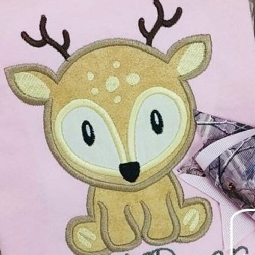 Fawn Applique Machine Embroidery Design NO:0100 - Etsy