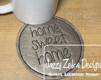 ITH in the Hoop Round Tuit Coaster Machine Embroidery Design Pattern ...