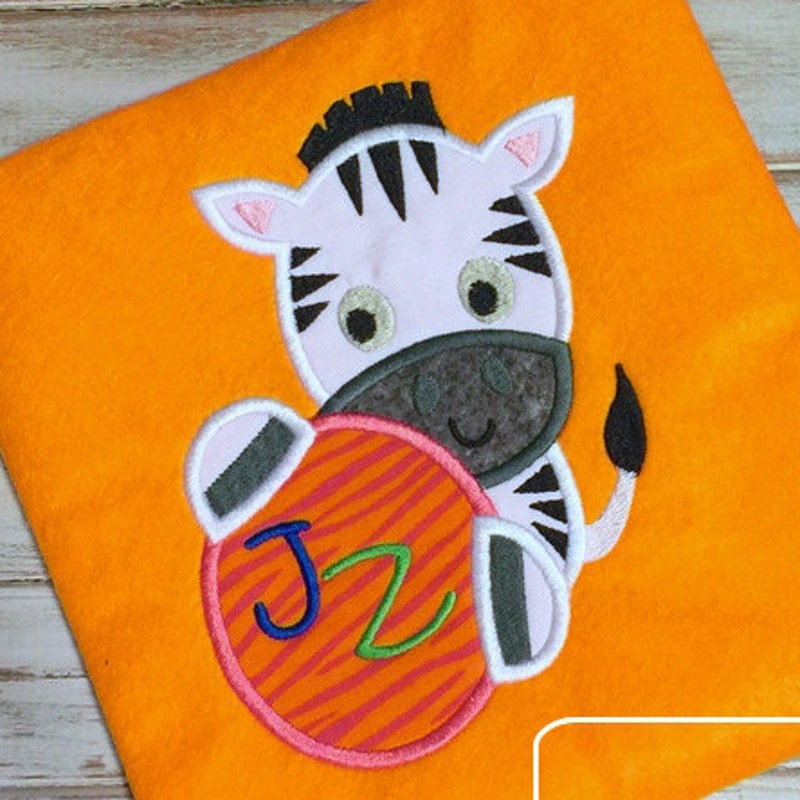Zebra Applique - Etsy