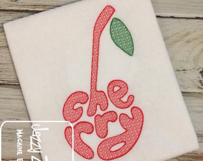 Cherry Motif Filled Machine Embroidery Design - Etsy