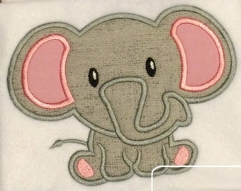 Circus Elephant Number 1 Applique Machine Embroidery Design - Etsy