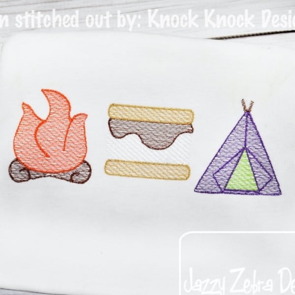 Camping Applique - Etsy