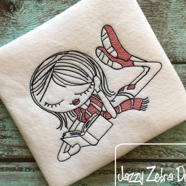 Reading Pillow Embroidery Designs - Etsy