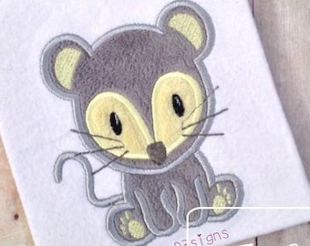 Cute Mouse Explorer Applique Design for Embroidery Machines. 3 - Etsy