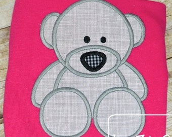 Teddy Bear Face Applique Machine Embroidery Design INSTANT DOWNLOAD - Etsy