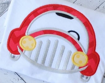 Race Car Monogram Applique Machine Embroidery Design Pattern - Etsy