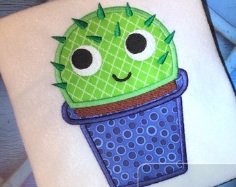 Cactus Applique Design - Etsy