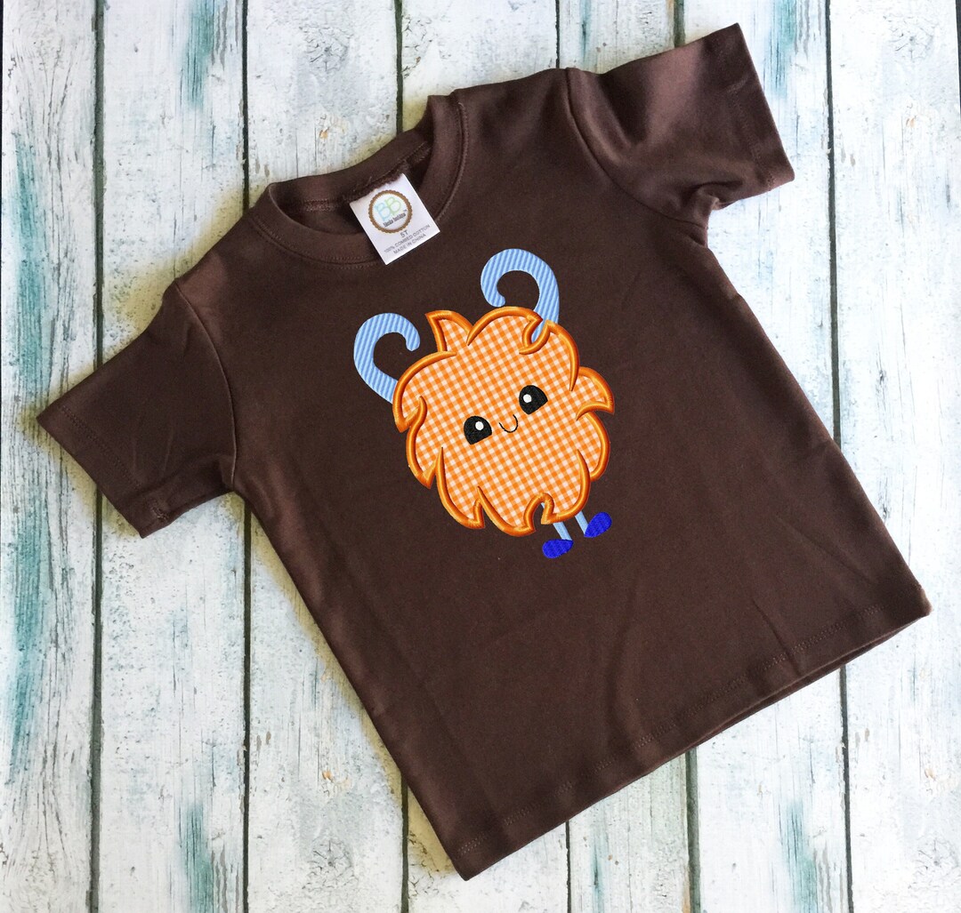 Monster Applique Machine Embroidery Design - Etsy