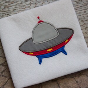 Spaceship Applique Machine Embroidery Design - Etsy