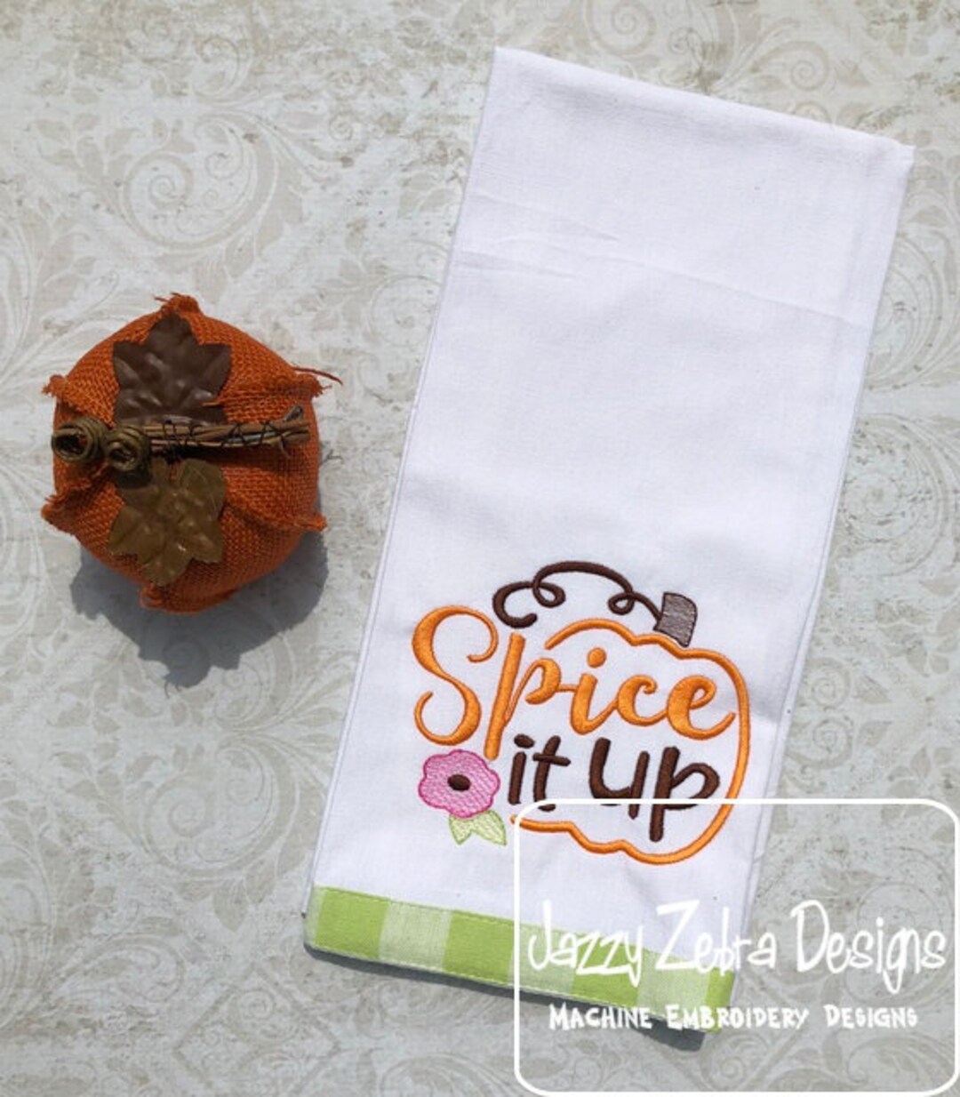 Spice It up Saying Pumpkin Machine Embroidery Design - Etsy UK