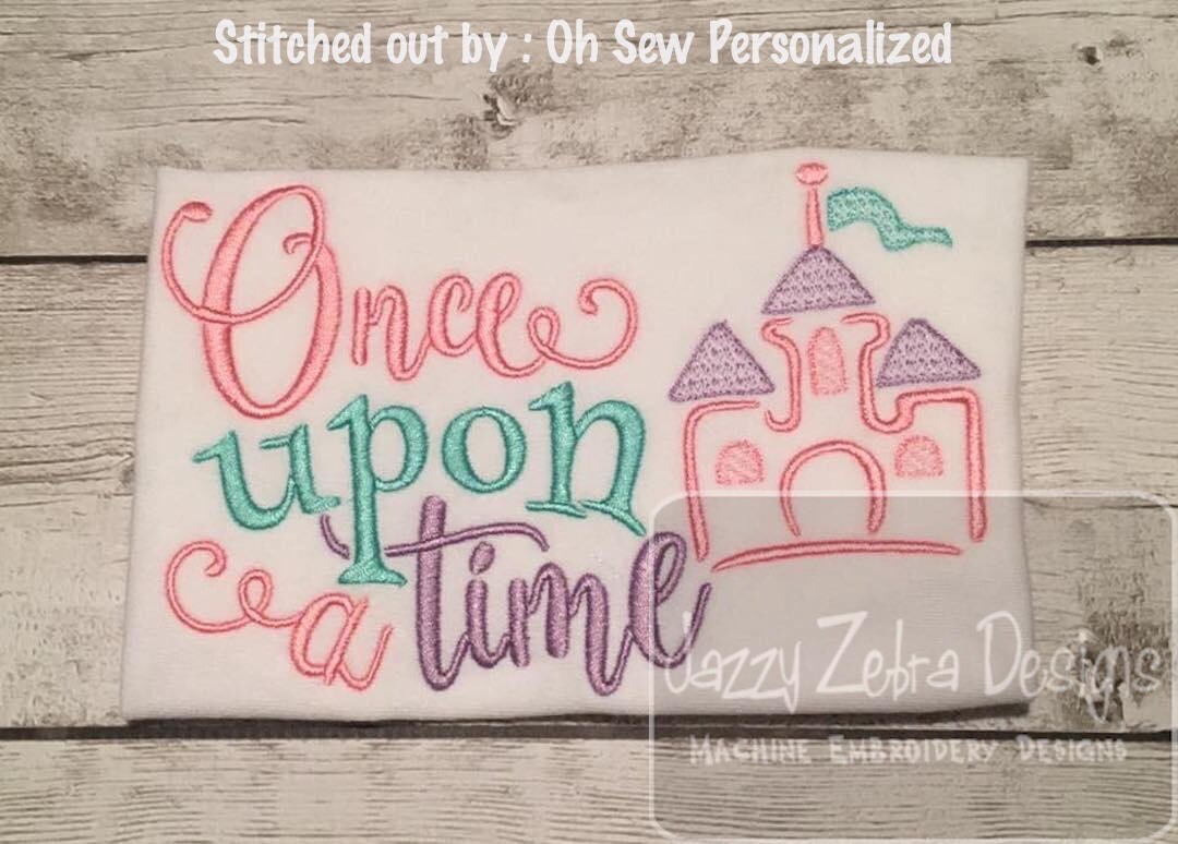 Once Upon a Time Saying Machine Embroidery Design - Etsy