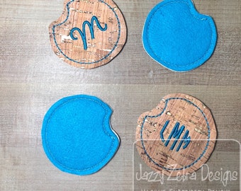 In the Hoop Quilted Coaster Machine Embroidery Design - Etsy