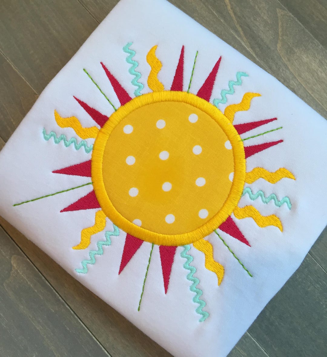 Sun Applique Machine Embroidery Design - Etsy