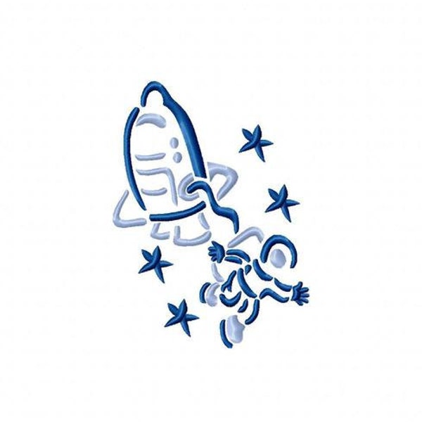 Astronaut Embroidery - Etsy