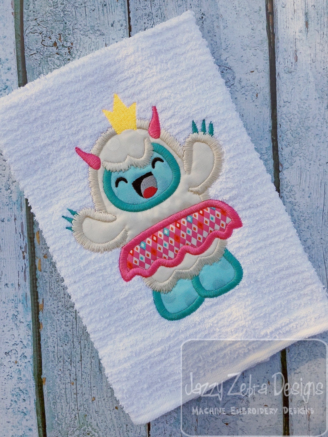 Winter Princess Yeti Girl Applique Machine Embroidery Design - Etsy