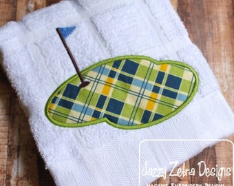 Machine Embroidery Design Applique Golf Patch INSTANT DOWNLOAD - Etsy