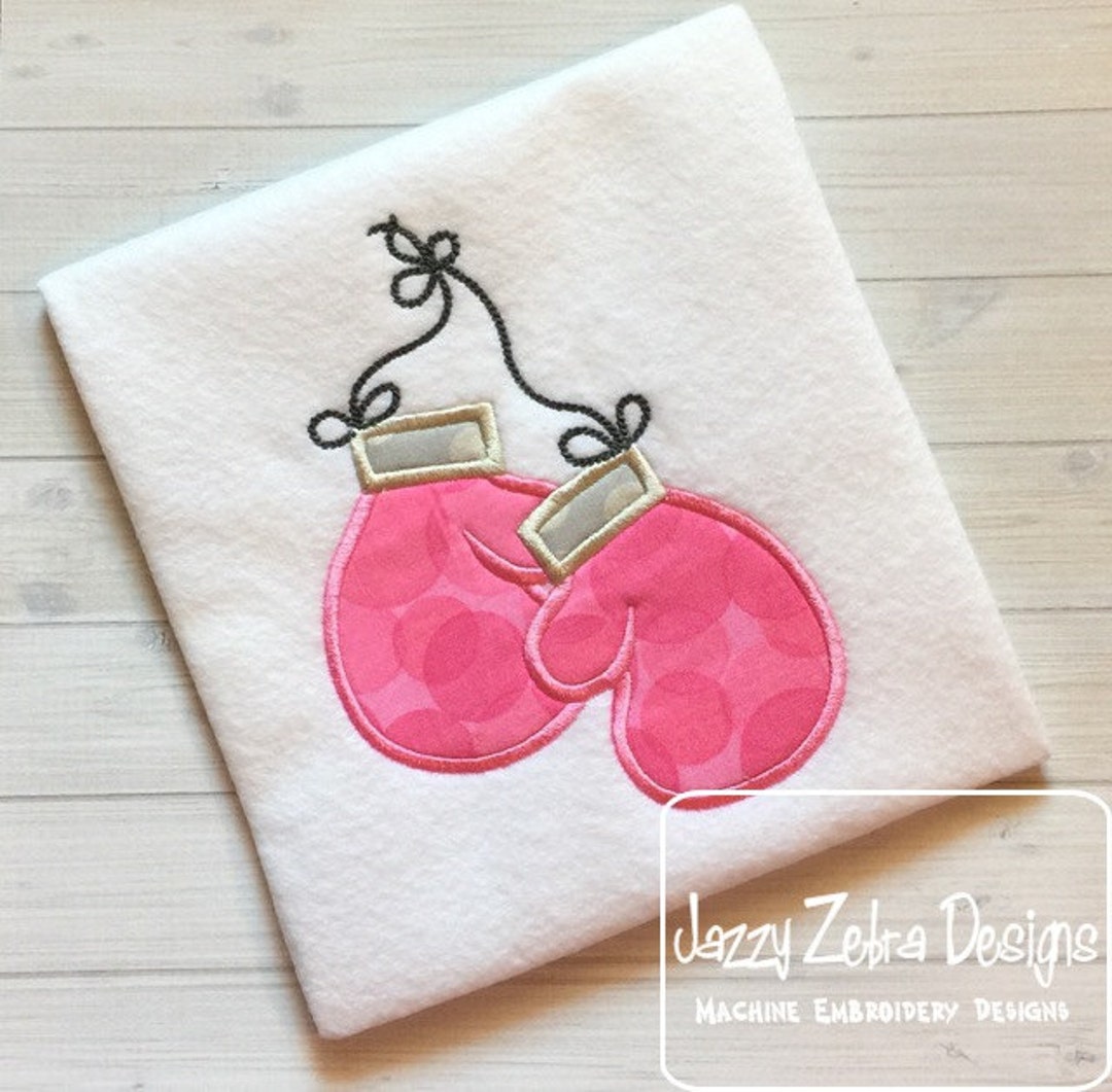 Boxing Gloves Applique Machine Embroidery Design - Etsy