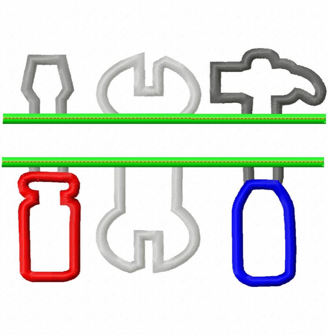 Split Tools Appliqué Machine Embroidery Design - Etsy