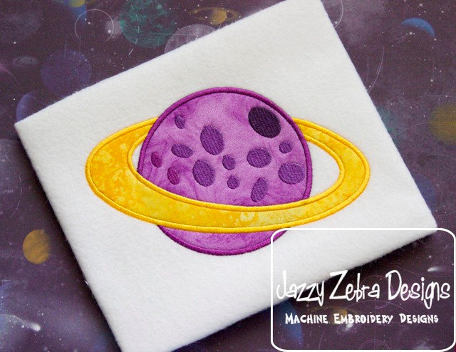 Planet Appliqué Machine Embroidery Design | Etsy
