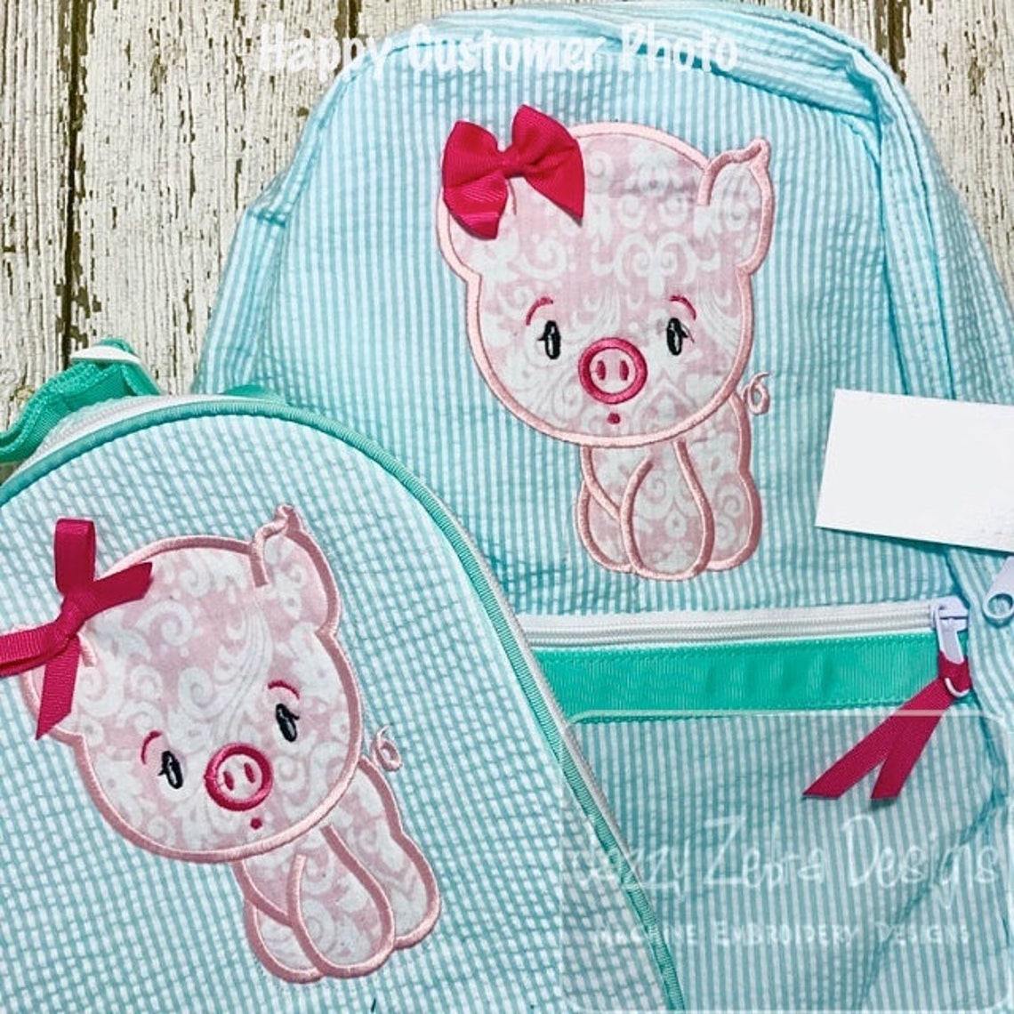 Pig Applique machine embroidery Design instant download | Etsy