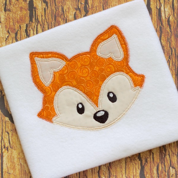 Fox Applique Design - Etsy