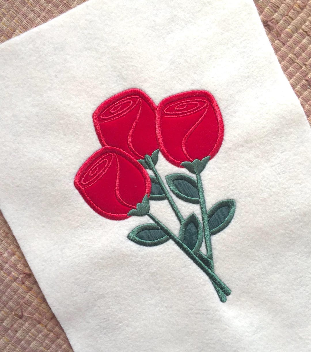 Roses Appliqué Machine Embroidery Design - Etsy