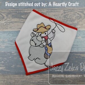 Cowboy Bull Rider Sketch Machine Embroidery Design - Etsy