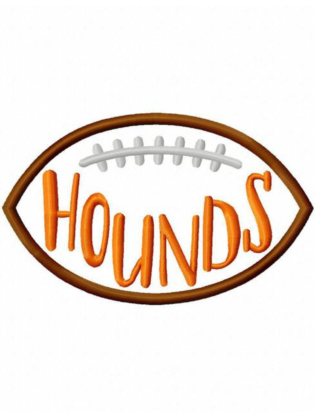 Hounds Football Appliqué Embroidery Design - Etsy UK