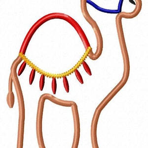 Camel Appliqué Machine Embroidery Design - Etsy