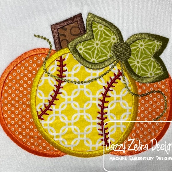 Softball Applique - Etsy