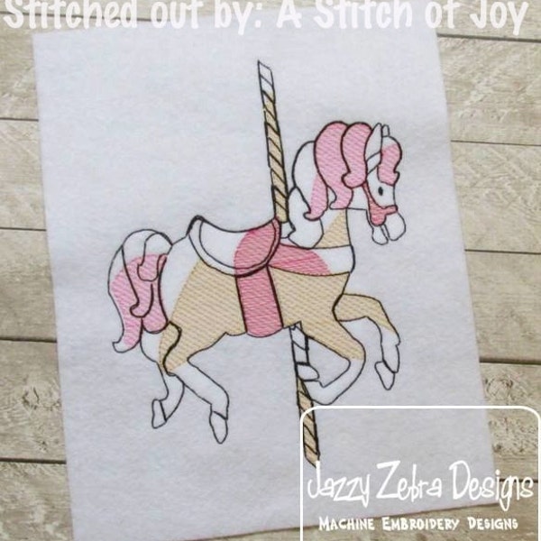 Carousel Horse Embroidery - Etsy