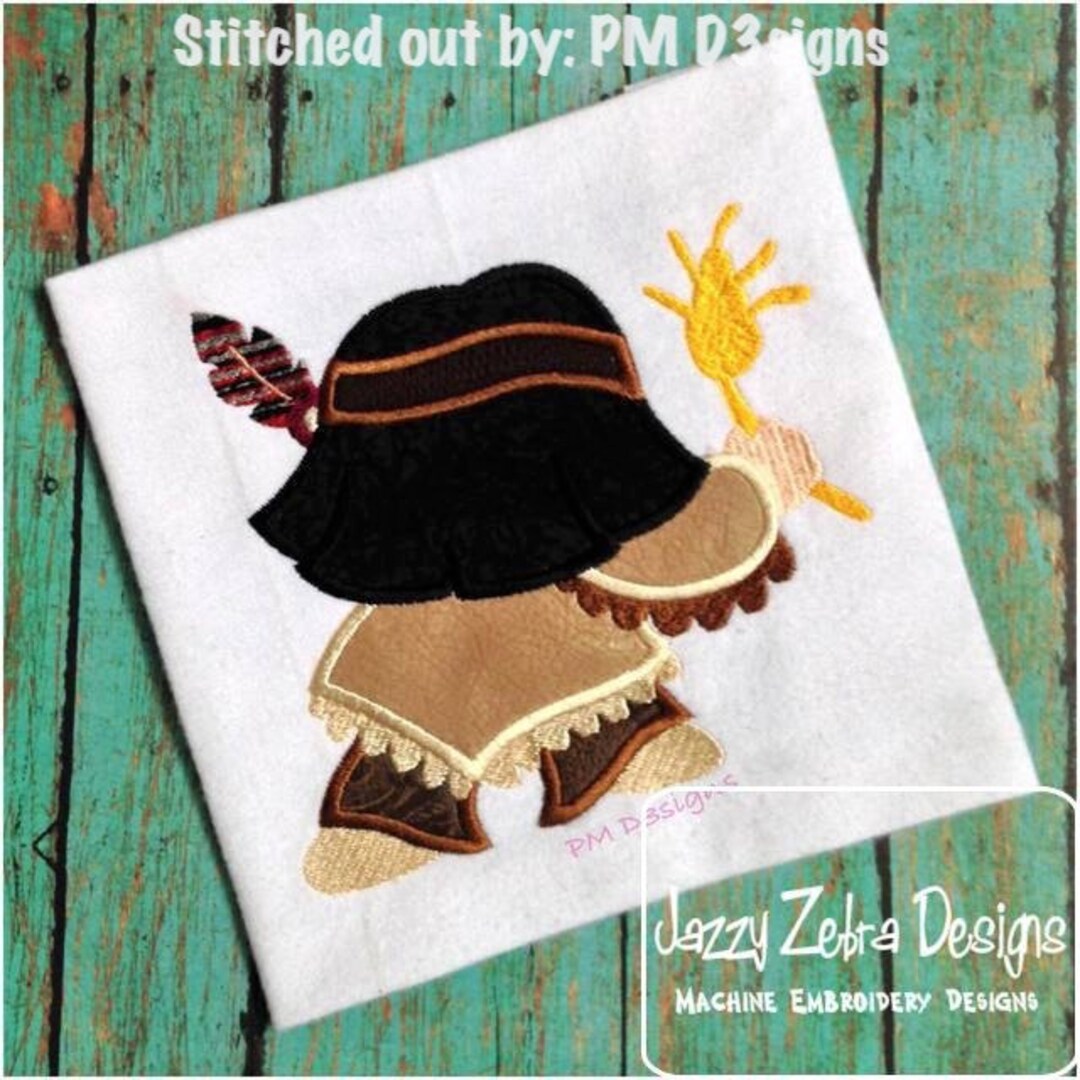Native American Appliqué Machine Embroidery Design - Etsy